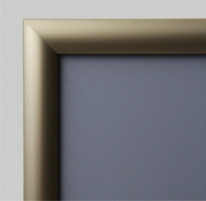 Snap Frame - Anodised Gold - 25mm Profile - Signs 4 Schools